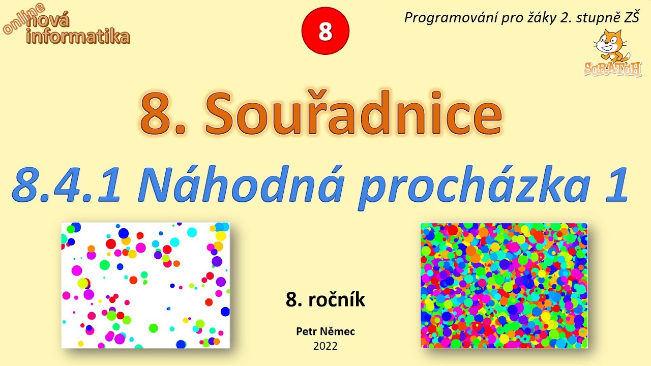Scratch 8. třída (8) - 8.4.1 Náhodná procházka 1 - Nová informatika - YouTube