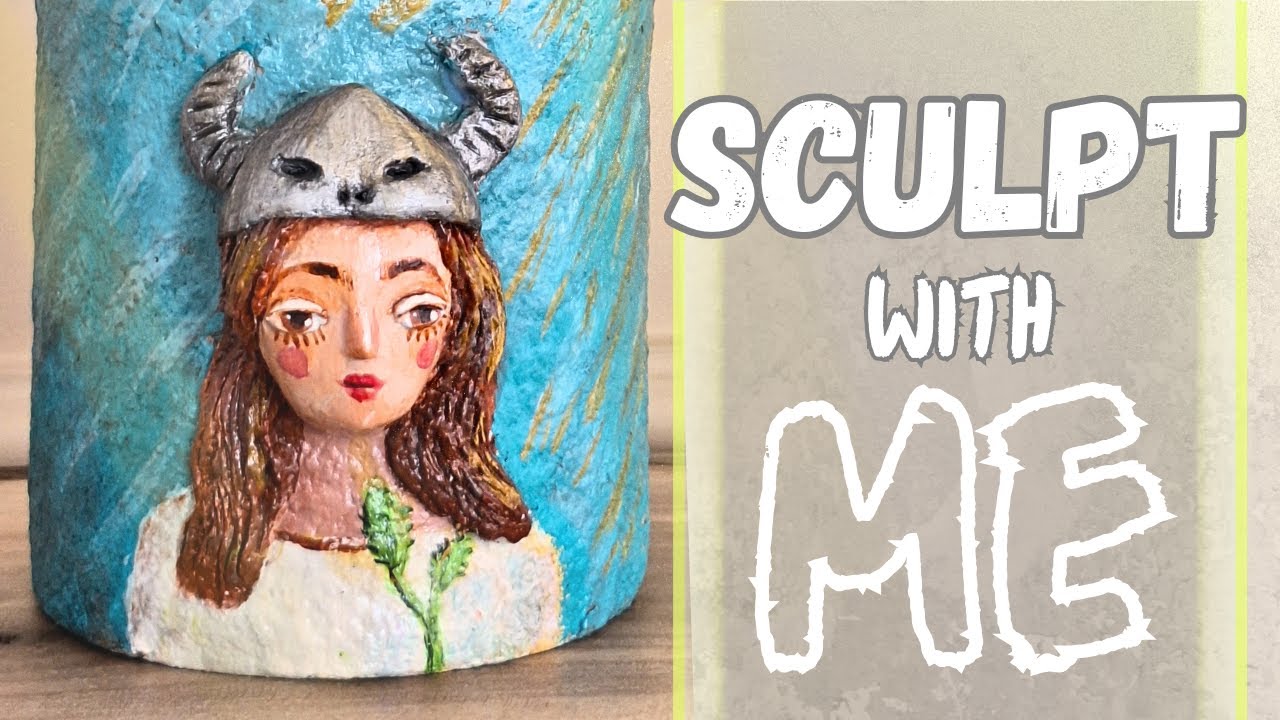 DIY Clay Face Pot – Sculpt & Paint Your Own Pencil Holder! - YouTube