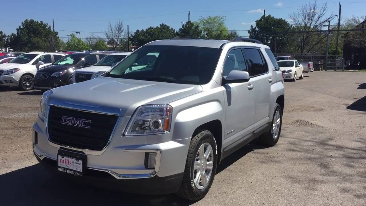 2016 GMC Terrain SLE AWD Silver Oshawa ON Stock# 161021 - YouTube