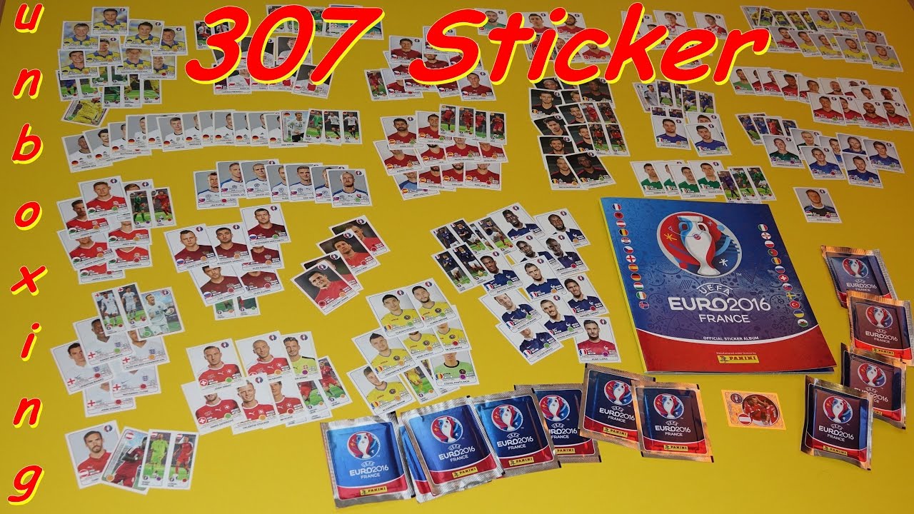 PANINI STICKER UEFA CUP 2016 new sticker for Panini Album Big unboxing2 ...