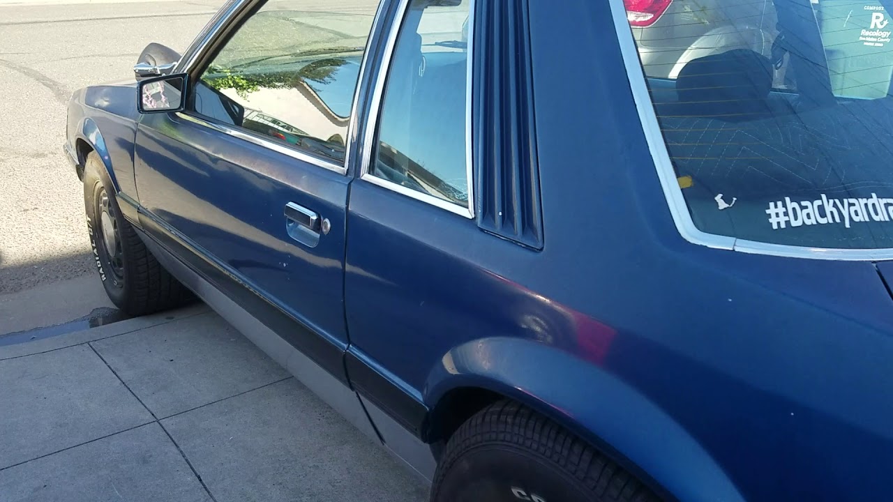 1985 mustang notchback - YouTube