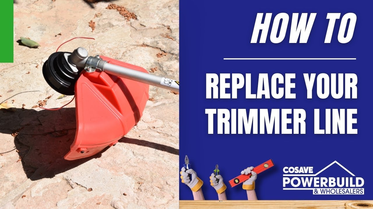 REPLACING THE LINE ON YOUR TRIMMER - YouTube