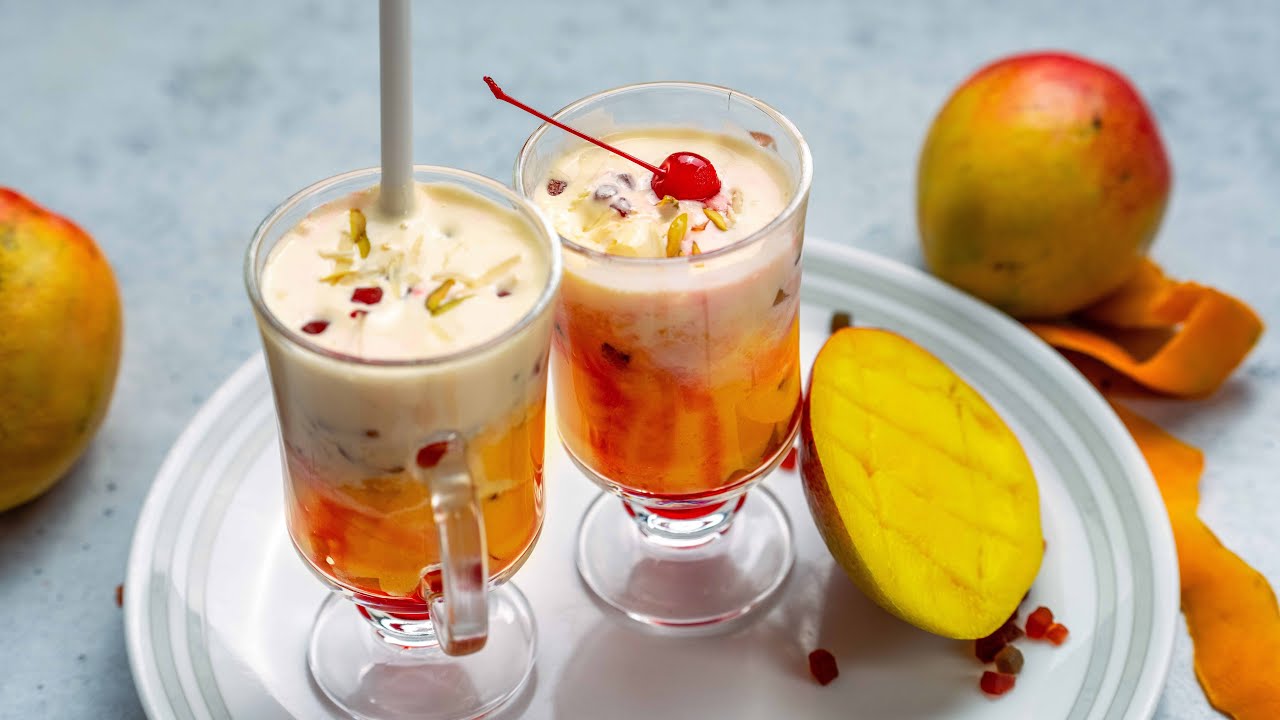 Mango Mastani Milkshake | Fresh & Tasty Mango Drink | Indian Mango ...