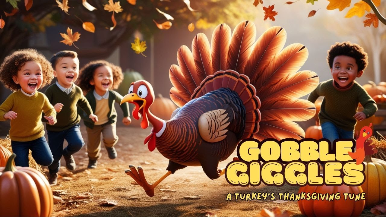 Gobble Giggles! 🦃 Fun American Thanksgiving Video for Kids # ...