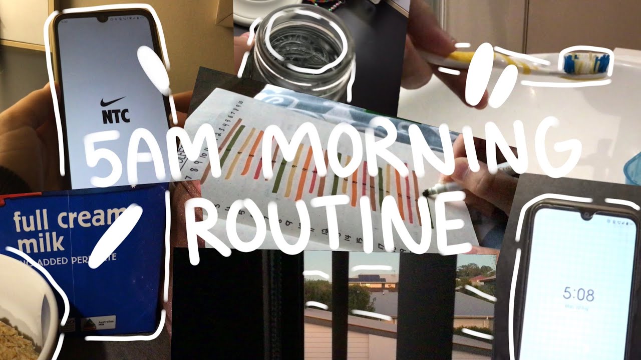 Productive 5am morning routine ☀️🌅 | simple yet effective - YouTube