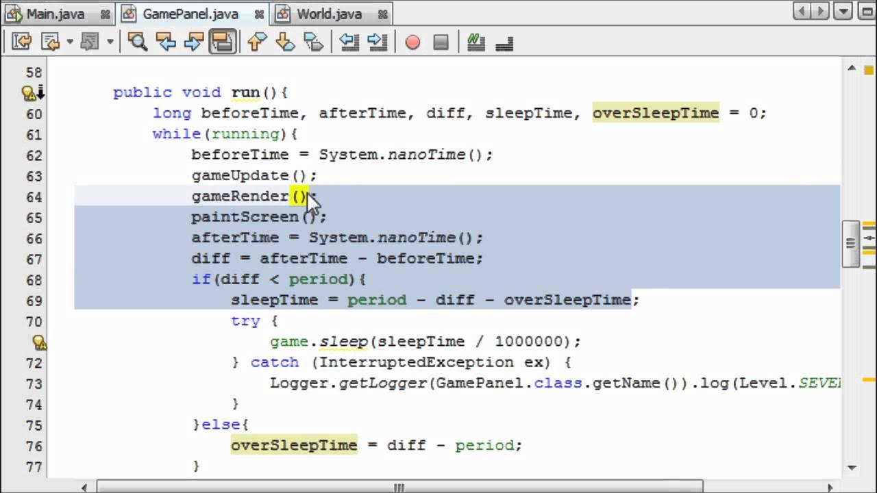 Sleeping Threads - #7 - Intermediate Java Game Programming Tutorials (TheJavaHub) - YouTube