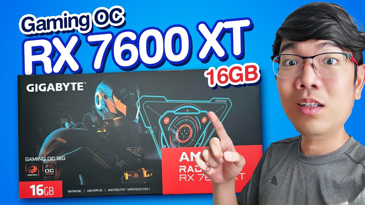 รีวิว Gigabyte RX7600XT 16GB เกิดมาฆ่า RTX4060Ti จริงหรอ! - YouTube