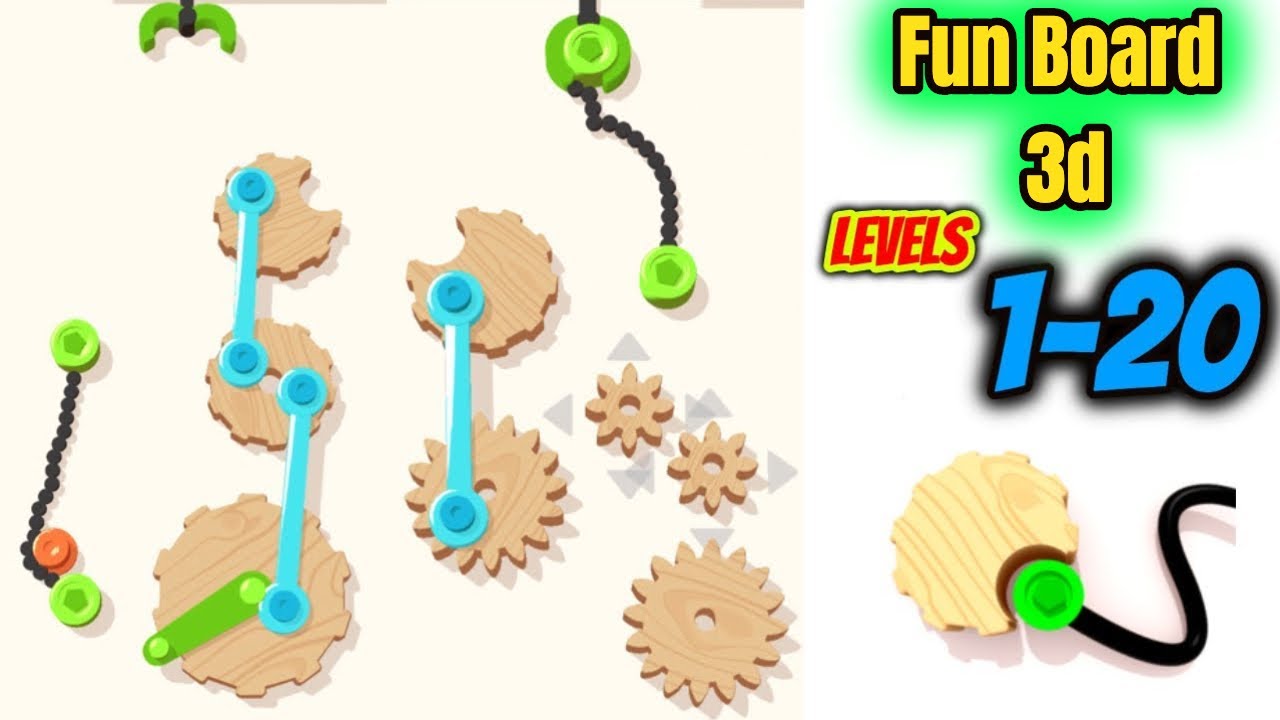 Busy Board 3D | Fun Board 3D Levels 1 - 20 Gameplay Walkthrough | How ...