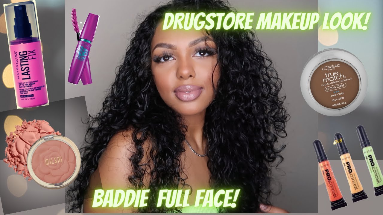 DRUGSTORE MAKEUP LOOK: BADDIE ON A BUDGET - YouTube