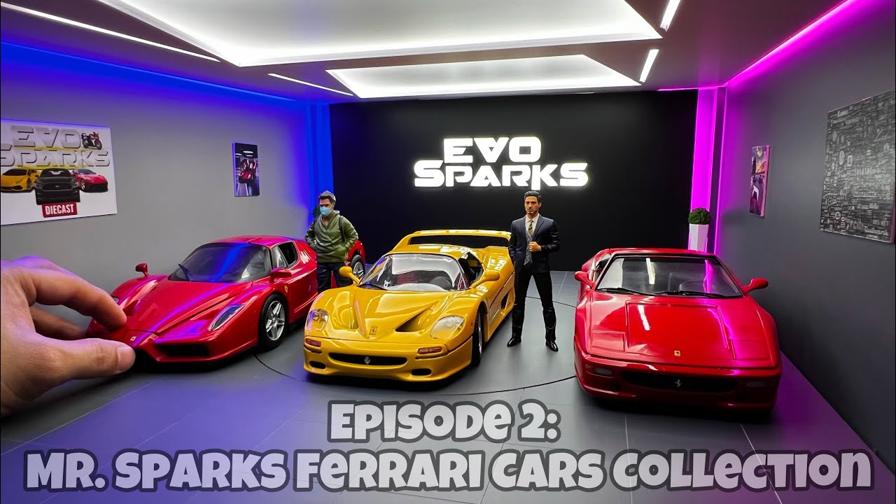 Episode 2: Mr. Sparks Ferrari Cars Collection | 1/18 Diecast Car Show ...