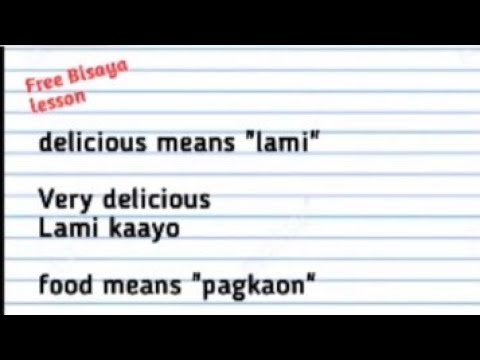 CHINOY Learn BISAYA Cebuano #3. In 7 minutes: Vocabulary,phrases and ...