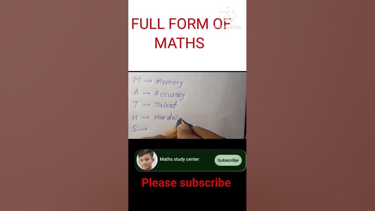 full-form-of-maths-maths-study-center-youtubeshorts-shortvideo-short