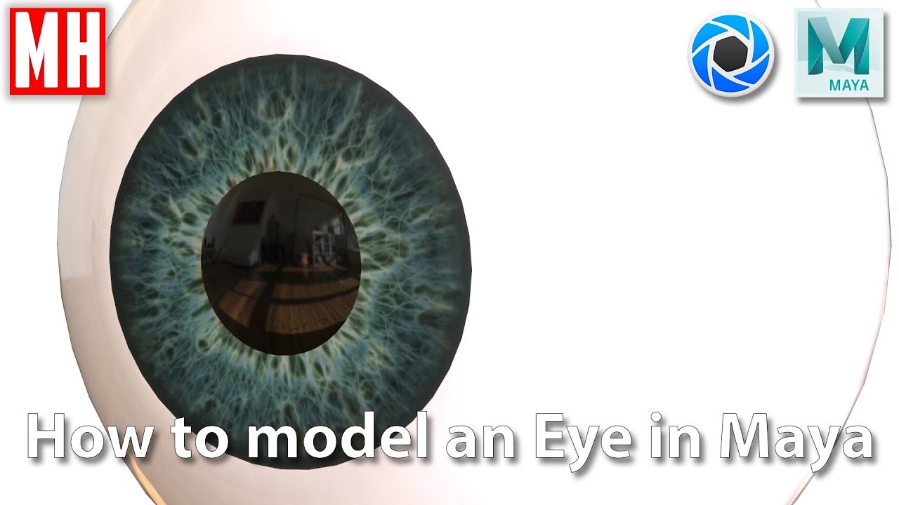 How to model a 3D Eyeball in Autodesk Maya 2019 - YouTube