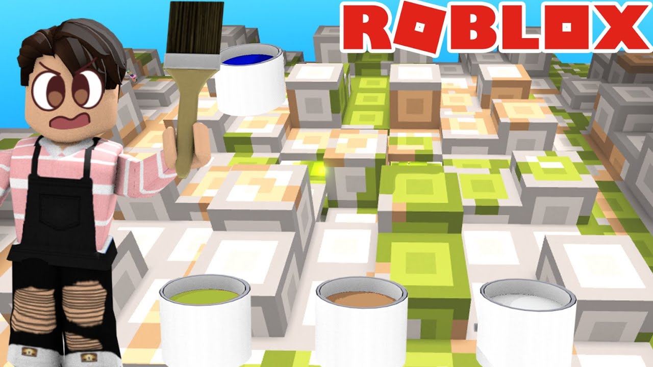 🎨GUERRA DE PINTURA EN COLOR CUBES!🖌️ - ROBLOX - YouTube
