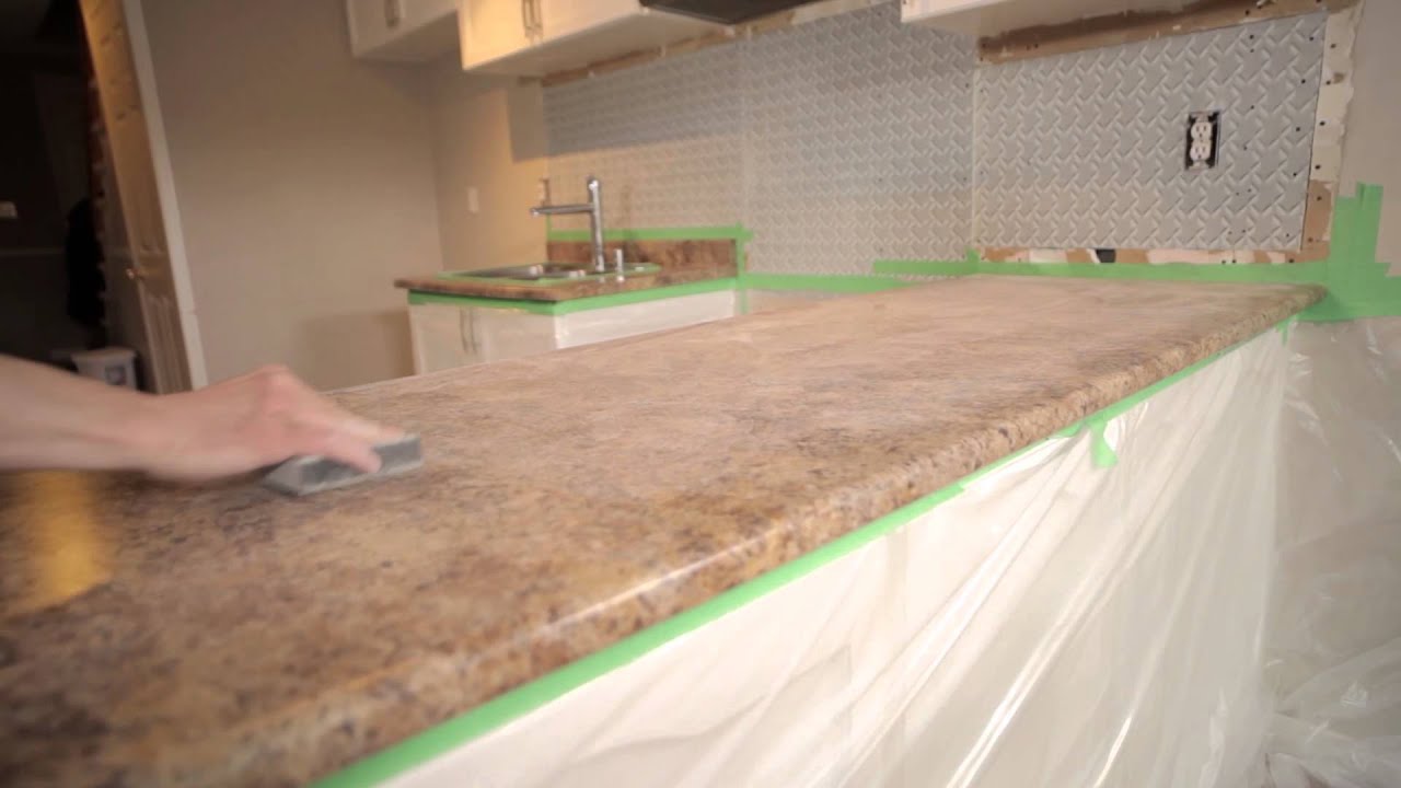 DIY Countertop Transformation - Part 1 of 5 - YouTube
