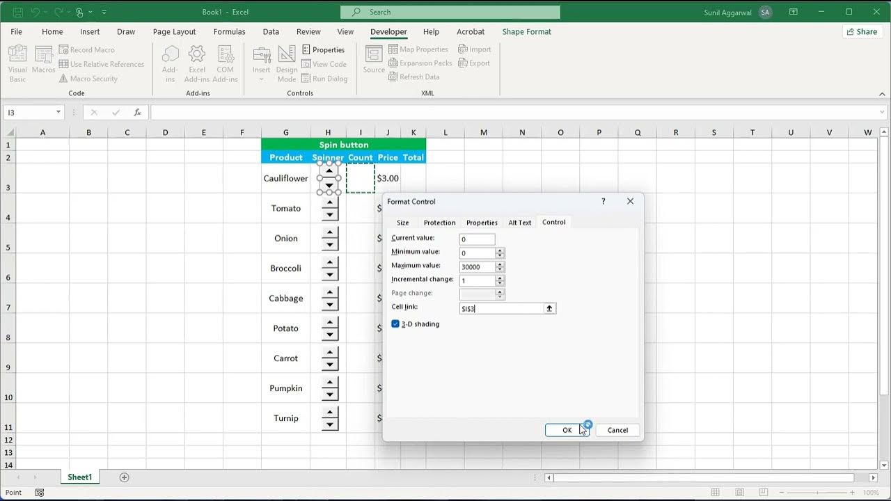 How To Create Spin Button In Excel YouTube how-to-create-spin-button-in-excel-youtube