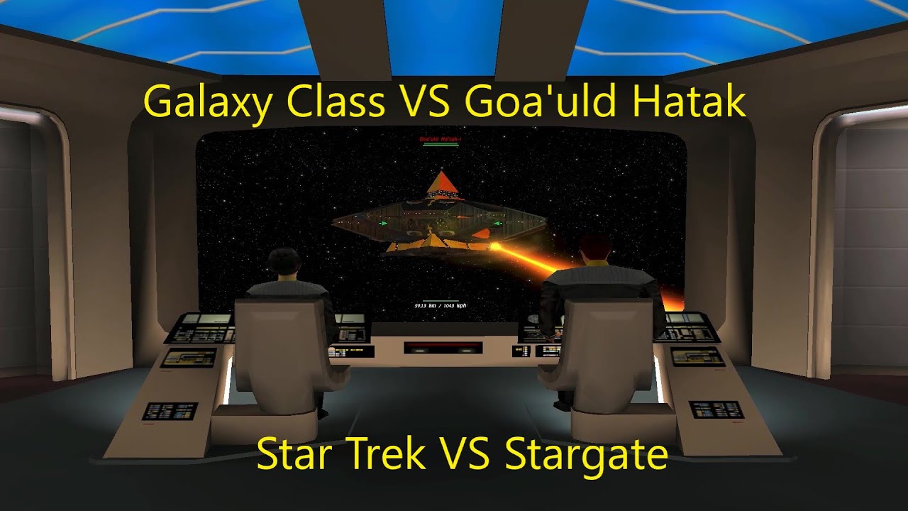 USS Enterprise VS Goa'uld Hatak Vessel Star Trek VS Stargate Ship ...