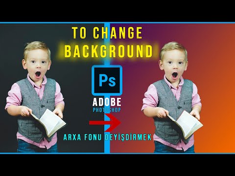 To change background (Arxa fonu dəyişmək)| Adobe Photoshop