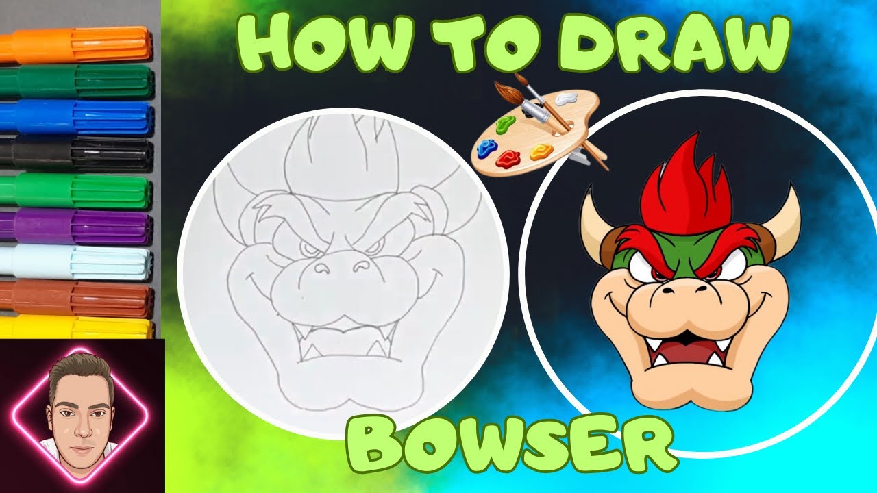How To Draw Bowser for Beginners BOWSER - The Super Mario Bros. Movie ...