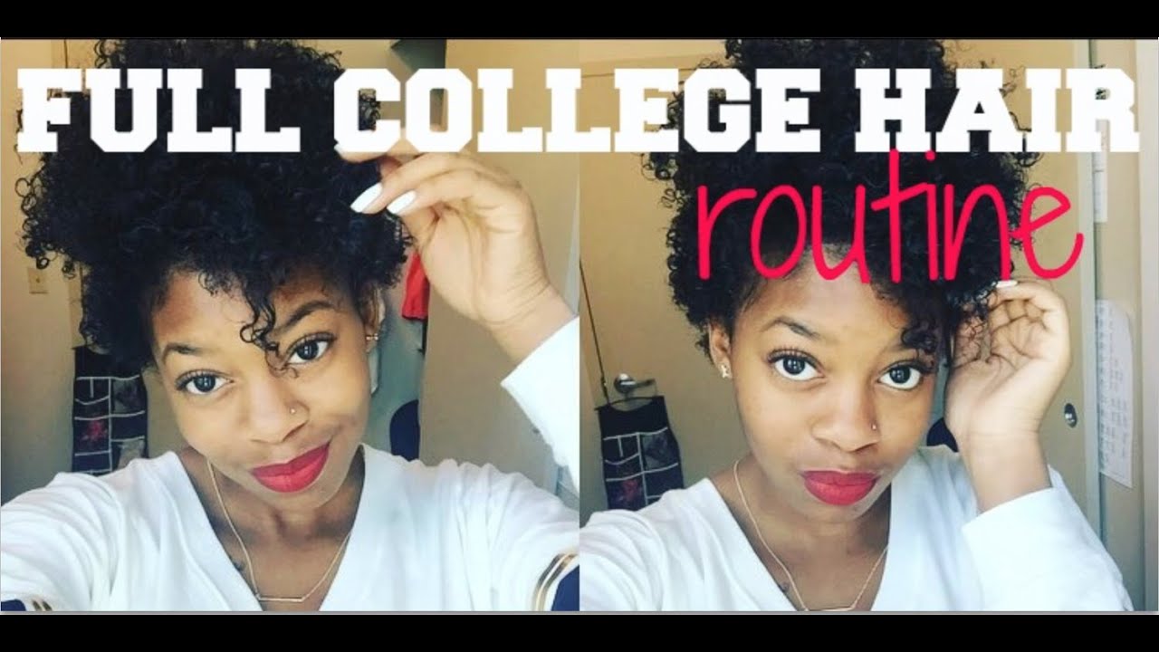A WEEK WITH MY HAIR: My Full College Hair Routine!! - YouTube