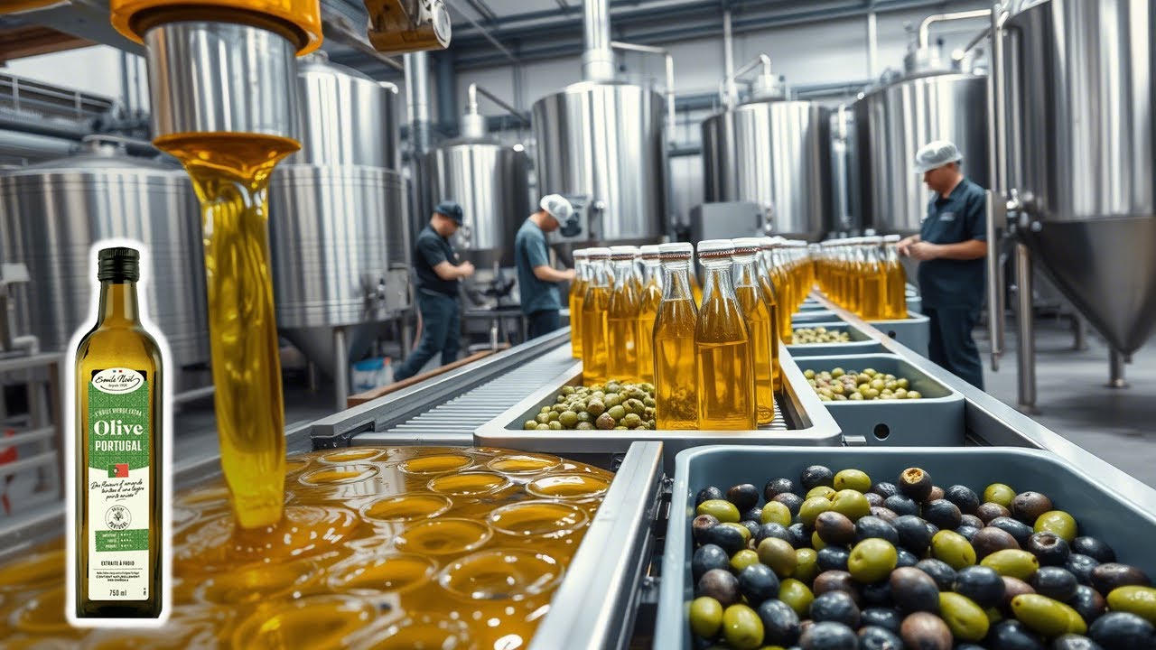 Cómo Se Produce El Aceite De Oliva En Fábricas | Proceso En Fábrica Del ...