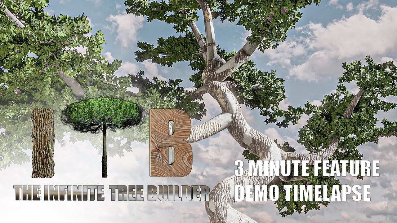 The Infinite Tree Builder for Cycles - Features Demo - YouTube