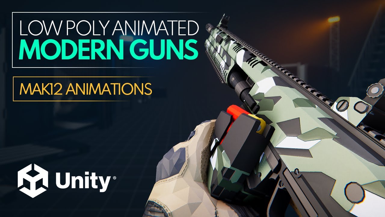 (Unity HDRP) Low Poly Animated Modern Guns Pack - "MAK12" Shotgun ...