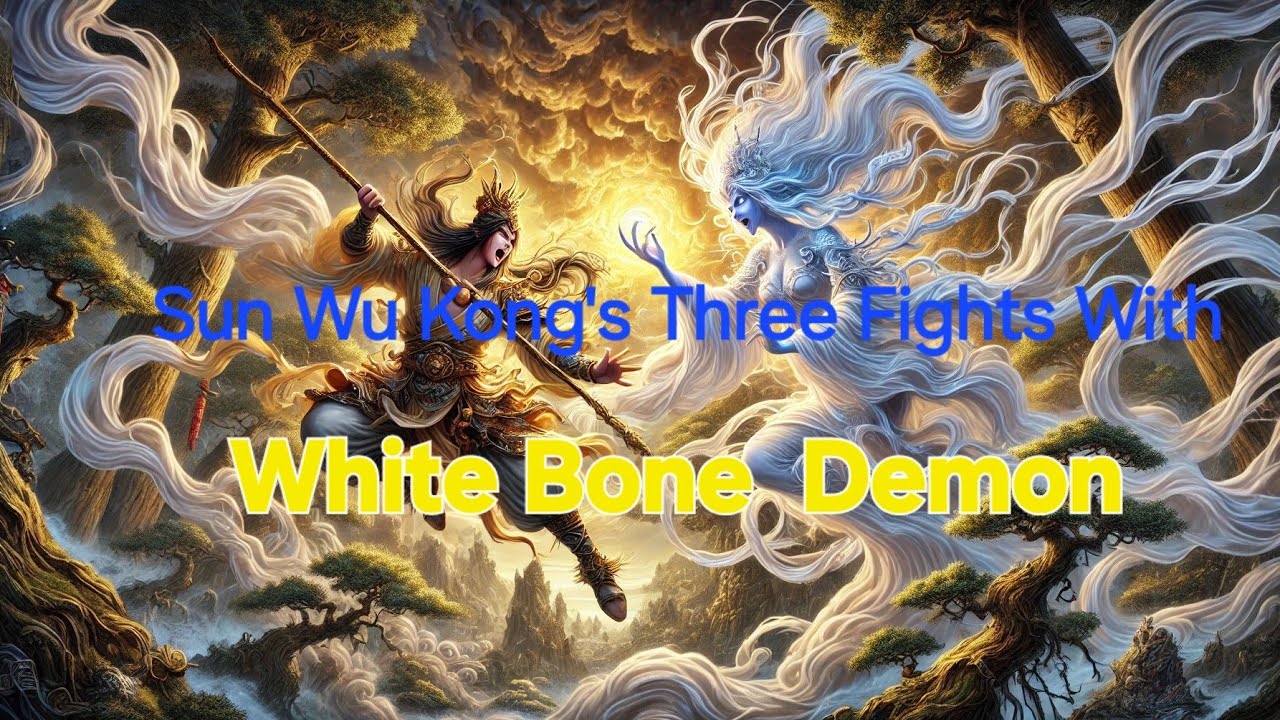 The Myth Story: Sun WuKong's Three Fights With White Bone Demon - YouTube