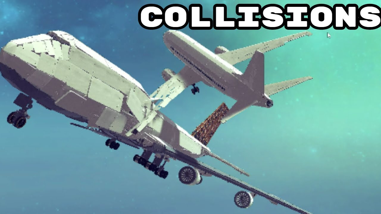 Besiege | Airplane Mid-Air Collisions 1# - YouTube