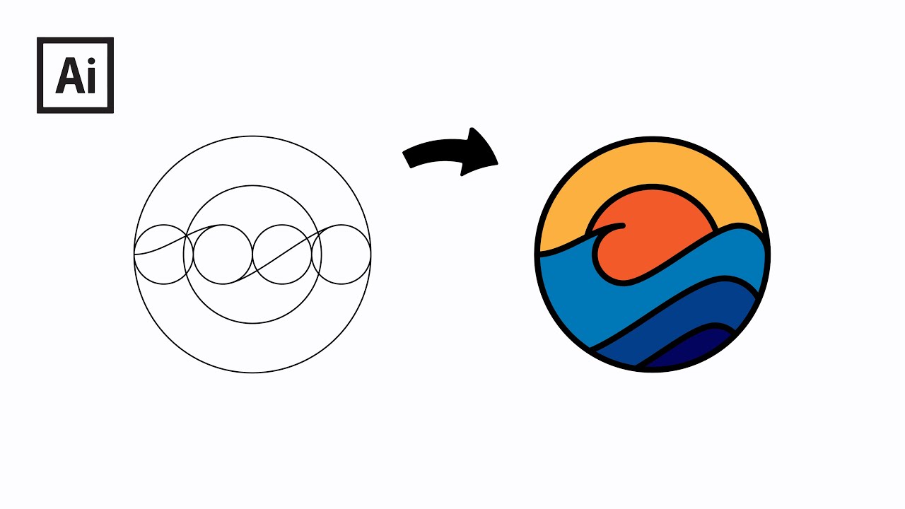 Create Geometric Logo Design in Adobe Illustrator - YouTube