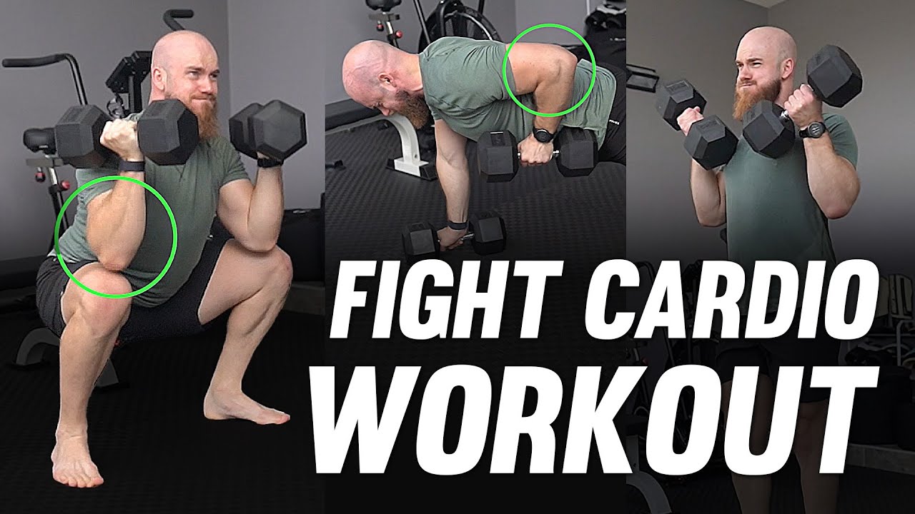 20-Minute Dumbbell Fight Cardio Workout! (Full Body Conditioning) - YouTube