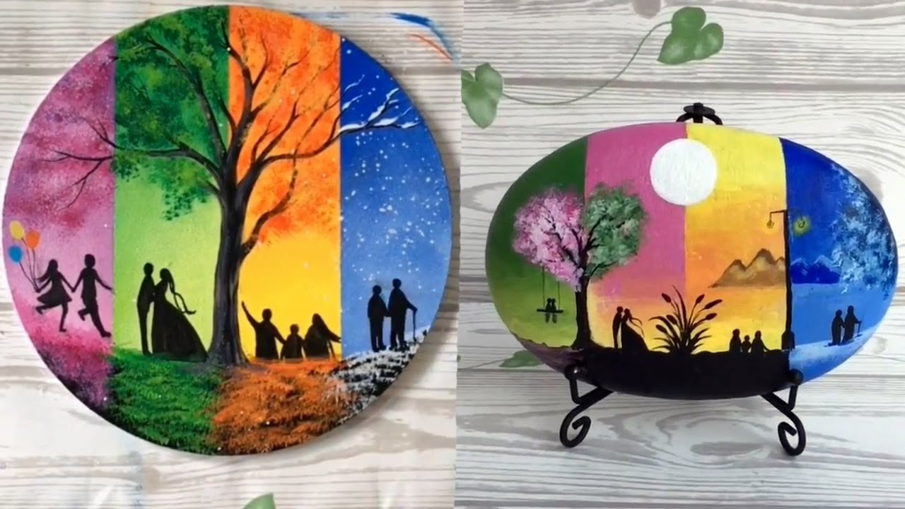 9 Easy Four Seasons Painting Ideas For Beginners From Amazing Art - YouTube