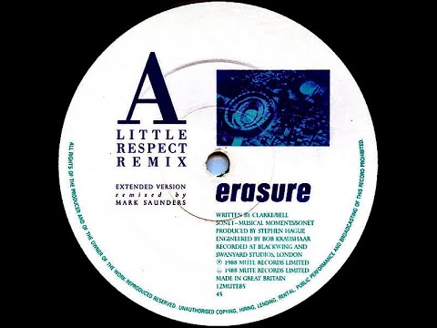 Erasure - A Little Respect (Extended Version) (Synthpop - 1988) - YouTube