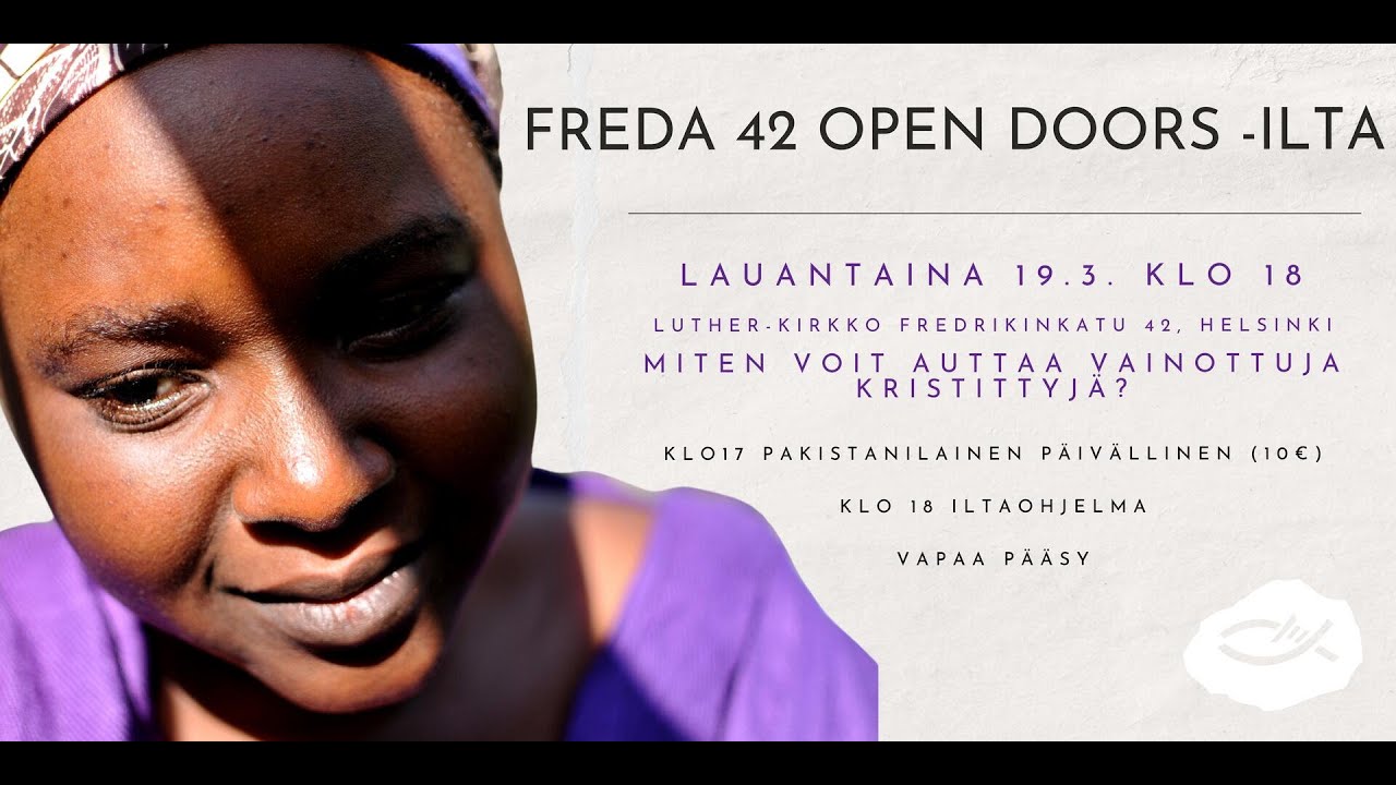 FREDA 42 OPEN DOORS -ilta - Lauantaina 19.3. klo 18 - YouTube