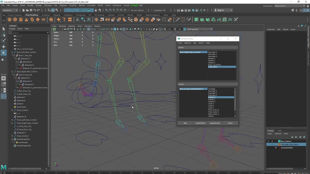 3D lecture MAYA Cat Animation - Part 23 - YouTube