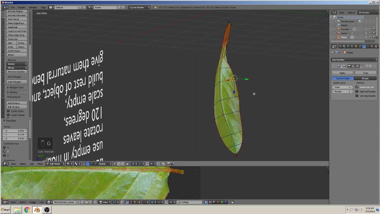 blender 3D tutorial make a plant - YouTube