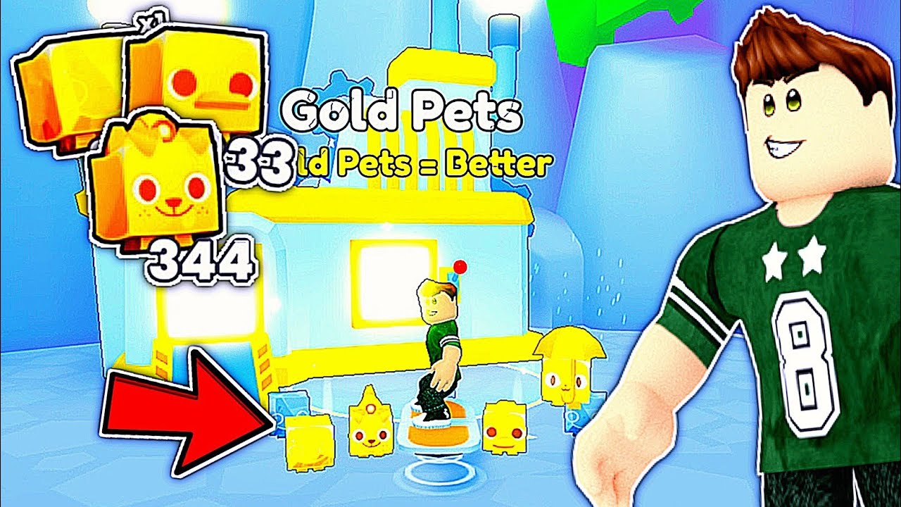 I Build A Golden PET ARMY In PET SIMULATOR 99 (Roblox) - YouTube