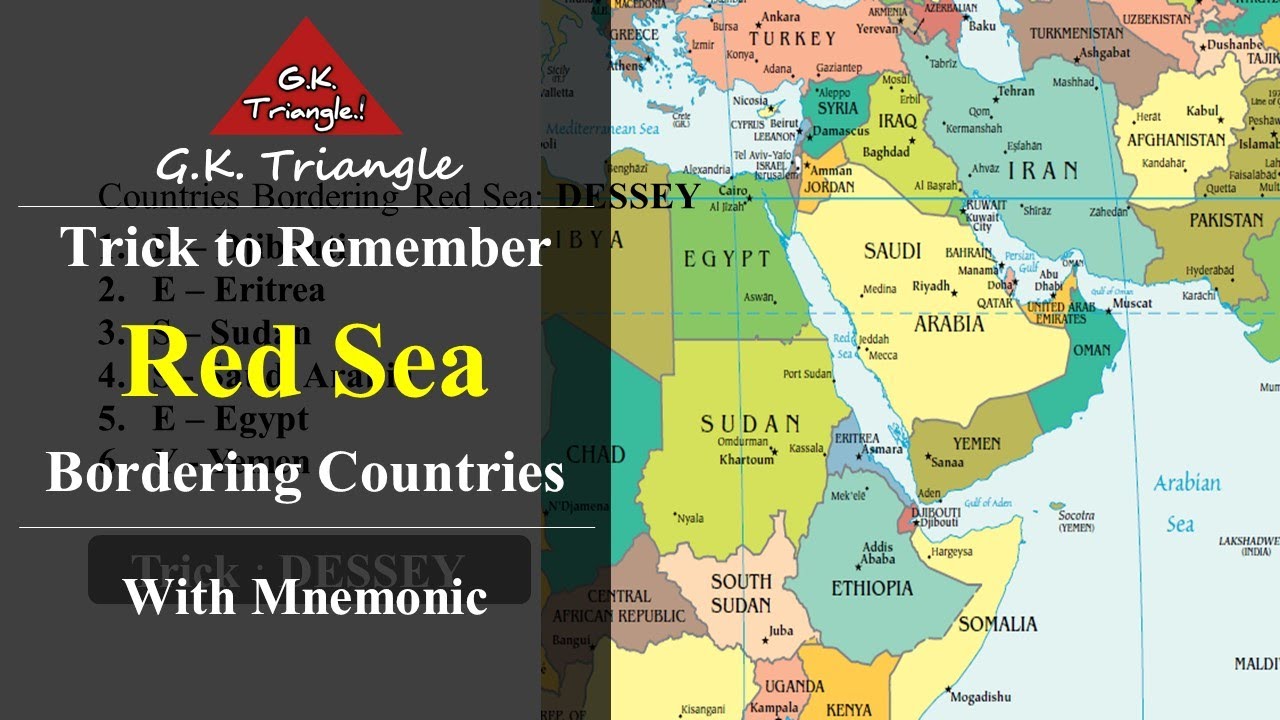 Trick to Remember Red Sea Bordering Countries |RED SEA|लाल सागर - YouTube