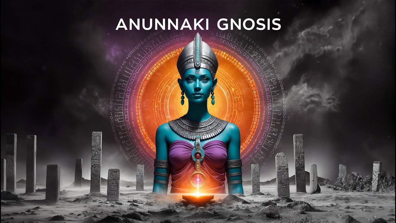 Algorithms & Alchemy - Anunnaki Gnosis (Continuous Lyric Video Visualizer) #ChanneledMusic # ...