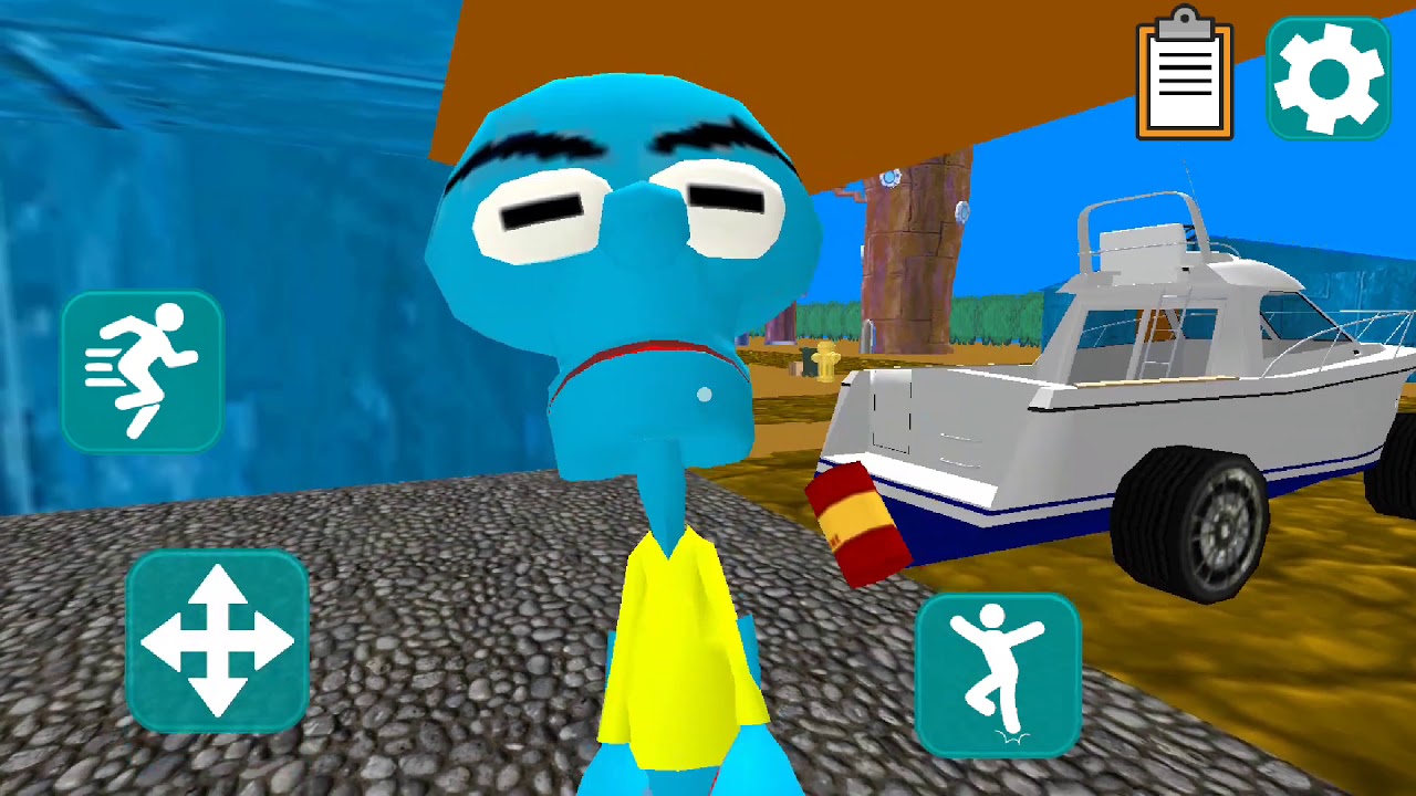 Hello Squid Neighbor. Sponge's Escape - LEVEL 2 #10 - YouTube