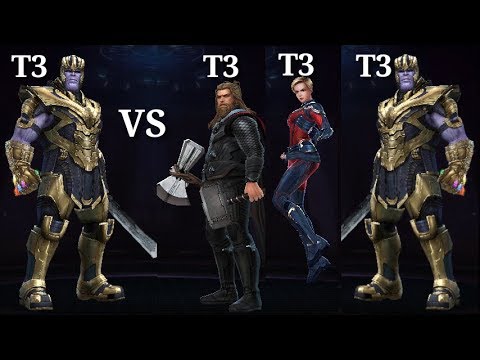 T3 THANOS vs Doom Stryfe Quicksilver T3- CM THANOS Thor Spider - YouTube