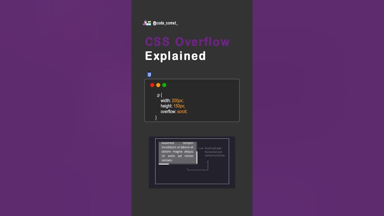 CSS Overflow Explained 🌊#coding - YouTube