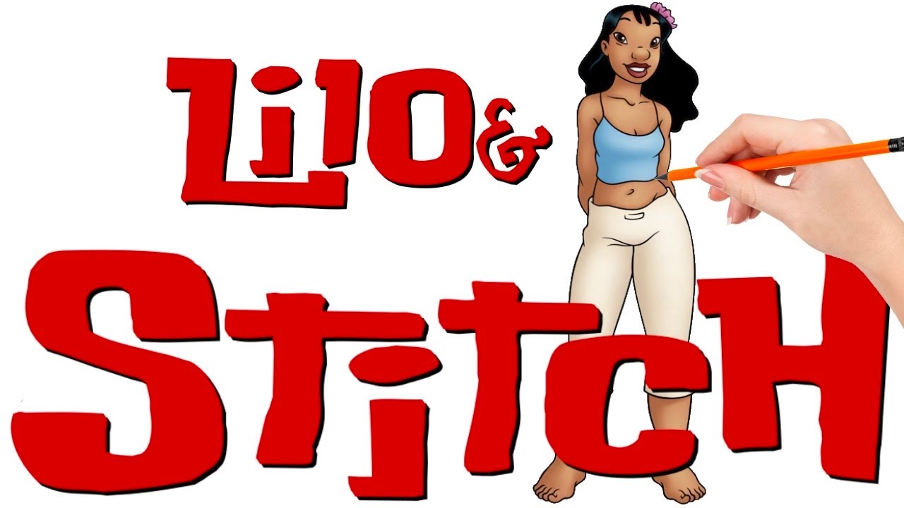 How to draw Nani Pelekai, Lilo's older sister from Lilo & Stitch - YouTube