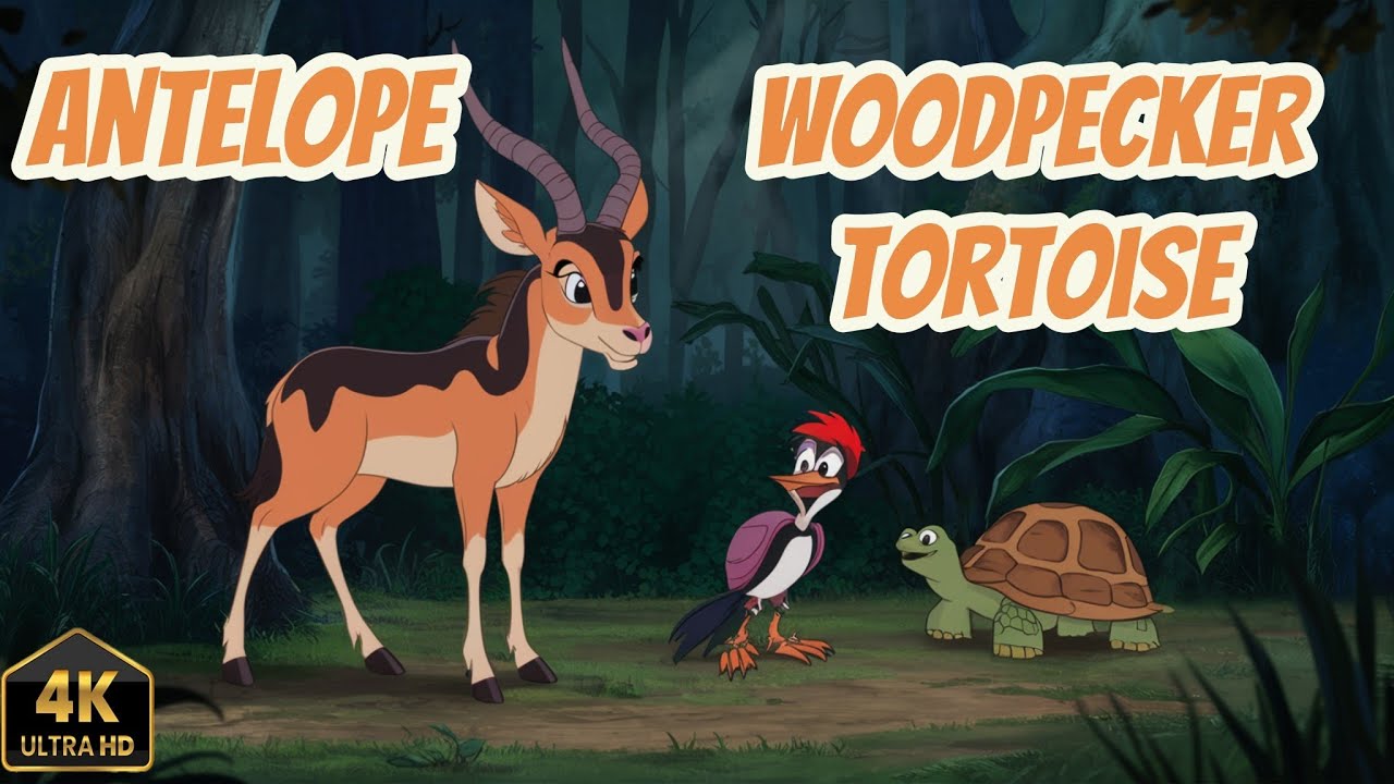 The Antelope, Woodpecker and The Tortoise Bedtime Stories for Kids ...