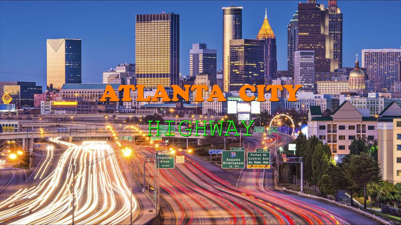Atlanta Highway: Road traffic | 4K Drone Footage | free download Drone ...
