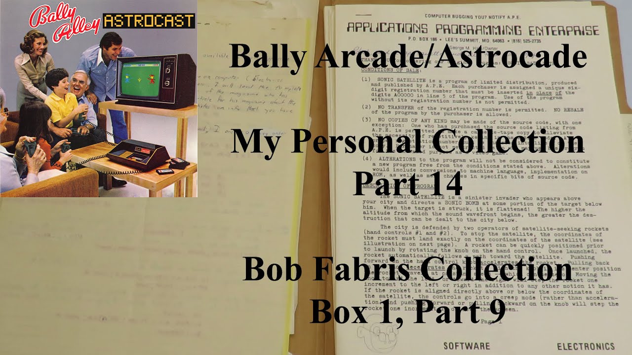 Bally Arcade Astrocade Collection Part 14 Fabris Box 1, Part 9 - YouTube