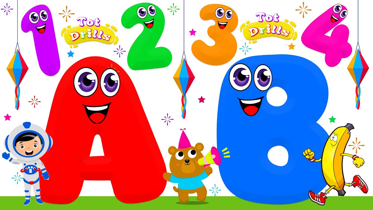 ABC and 123 learning for 2 year olds | The Best of Toddler Fun Learning ...