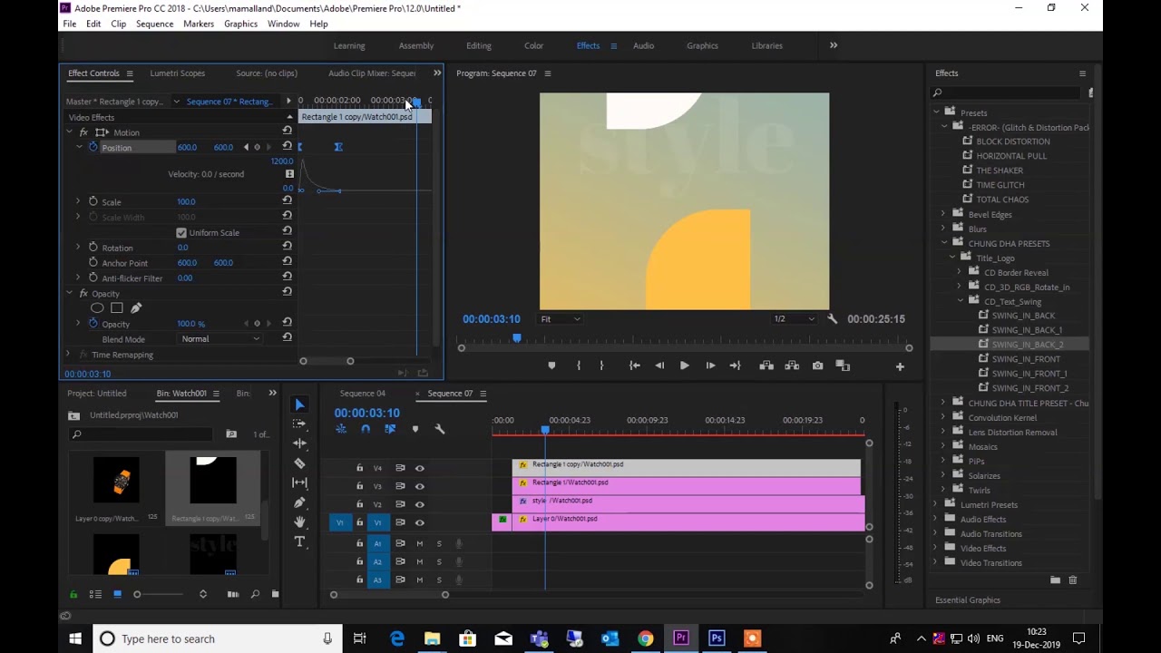 Motion Graphic Banner In Premiere Pro - YouTube