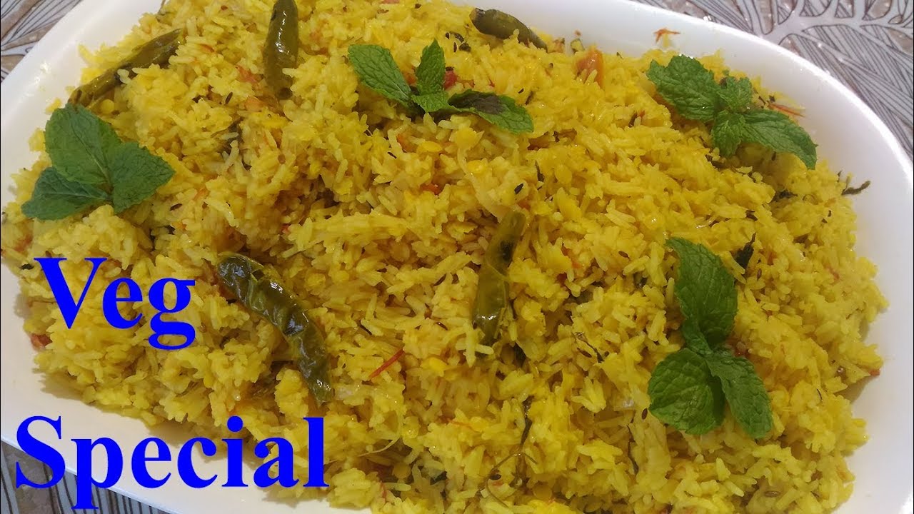 Tahari Recipe | Veg Tahari | Hyderabadi Special Dish Tasty and Complete ...