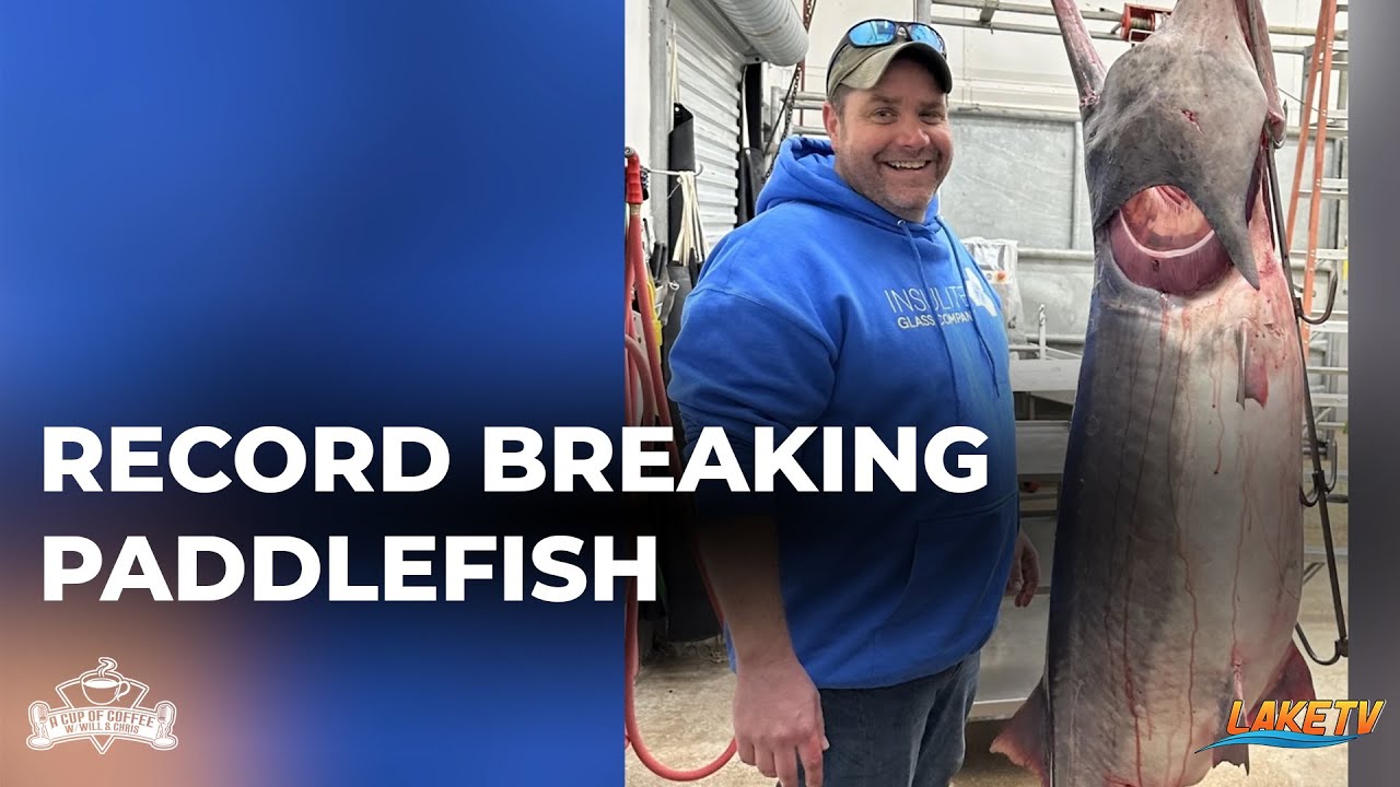 Kansas Man Catches World Record Paddlefish - YouTube
